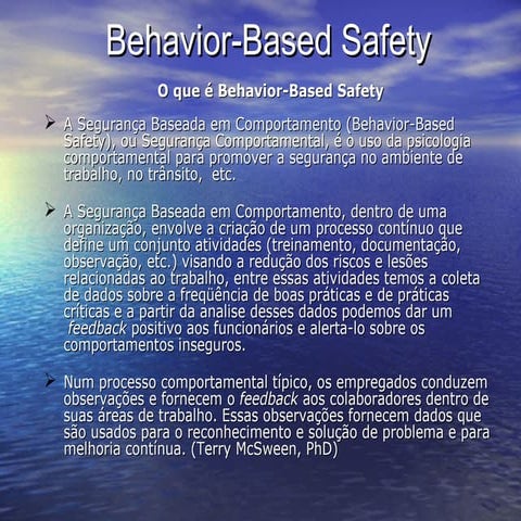 Behavior based safety | PPT