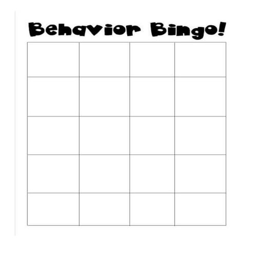Behavior Bingo Poster | PDF