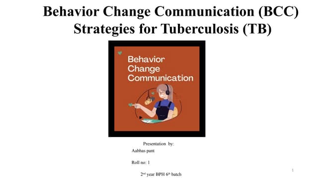Behaviour change communication | PPTX