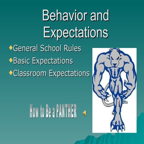 Behavior expectations wo video | PPT