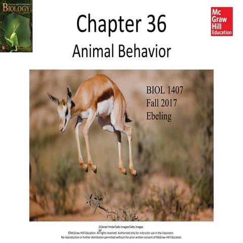 Ecology and animal behavior | PPTX