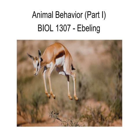 Behavior blank pt 1 of 2 | PPT | Genetics | Science