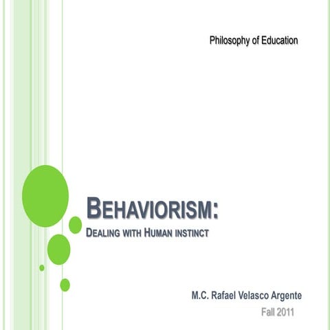 Behaviorism | PPTX
