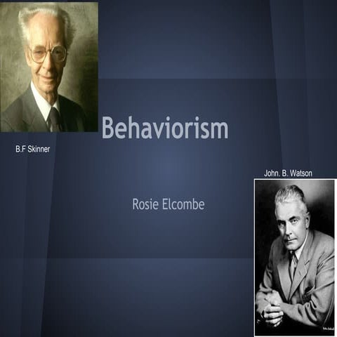 Origins Of Behaviorism | The origins of behaviorism : American ...