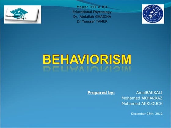Module 7- Behaviorism | PPTX