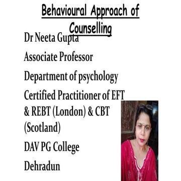 Behavioural Approach | PPTX