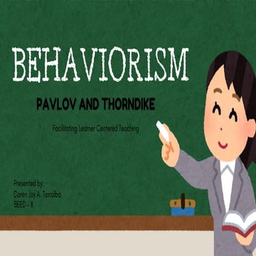 BEHAVIORISM - PAVLOVÞDIKE - CLASSICAL CONDITIONING | PDF