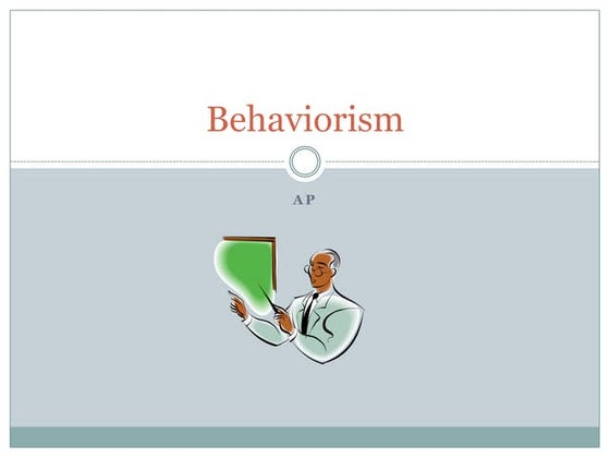 Behaviorism Theory of Learning | PPT