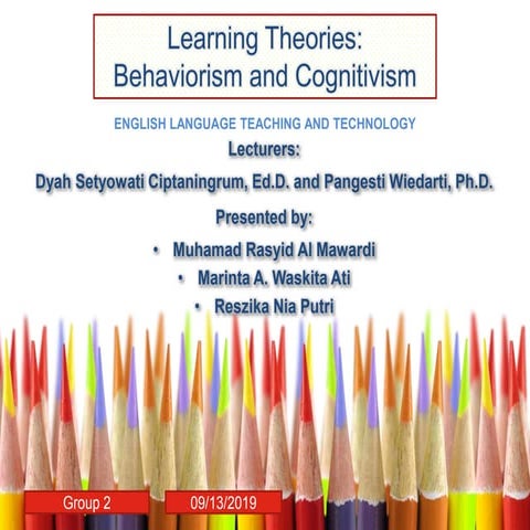 Behaviorism and Cognitivism Learning Theories by Group 2 | PPTX | Education