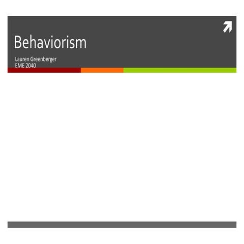 Behaviorism | PPT