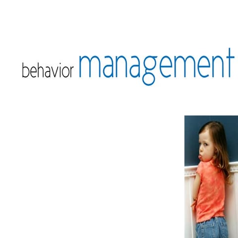 Behavior Management | PDF