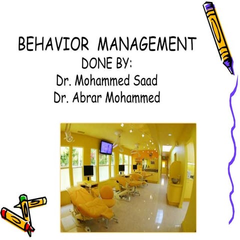 Behavior management | PPT