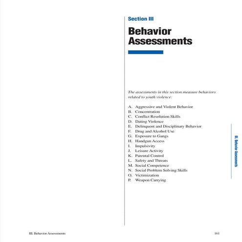 Behavior problem | PDF