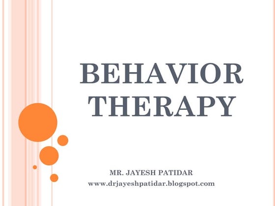 Behavioral cognitivebehavioraltherapies | PPT