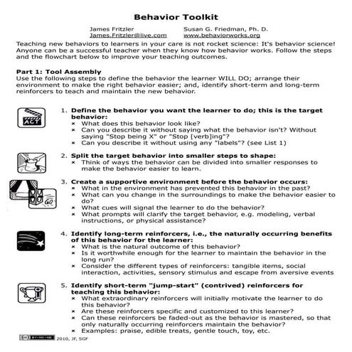 Behavior Toolkit | PDF