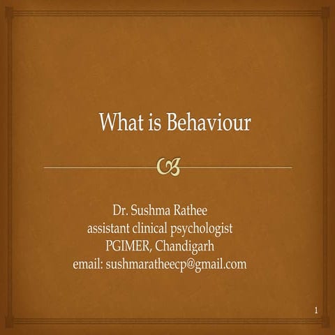 Behaviour | PPTX