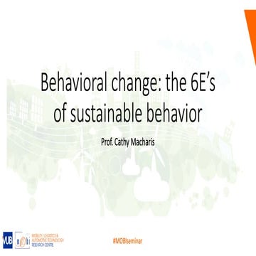 Behavioural change: the 6 E's of sustainable behaviour | PPT