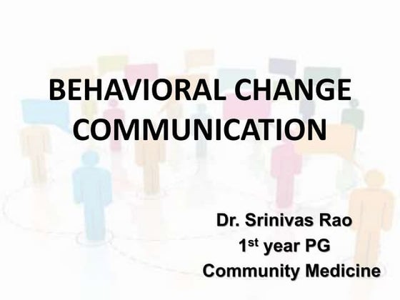 Behaviour change communication | PPT