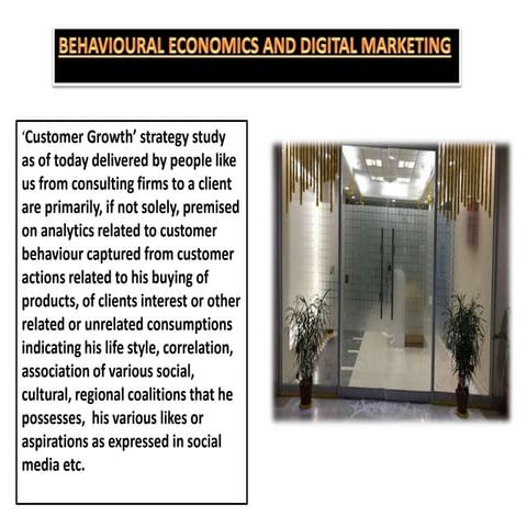 Behavioural economics and digital marketing | PPT