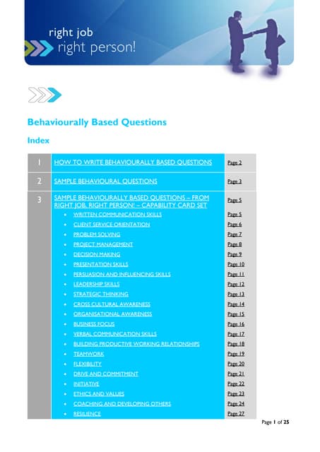 Understanding behavior-based interviewing by Paul C. Green, PhD | PDF ...