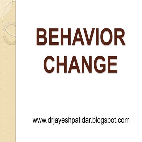 Behaviour change communication | PPTX