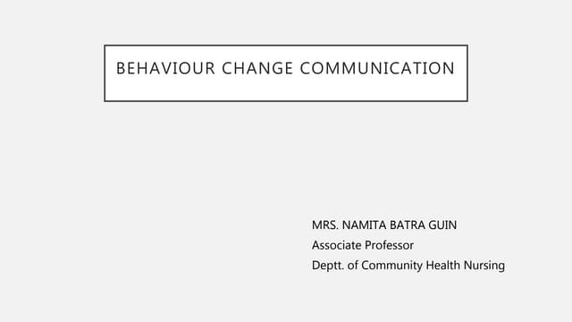 UNICEF: GOBI FFF Program | PPTX