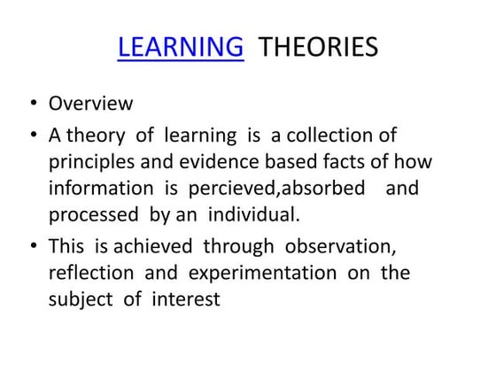 trial and error learning theory by Thorndike | PPT