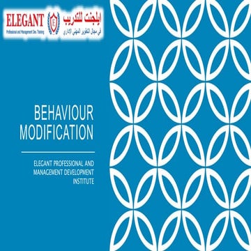 Behaviour modification ppt | PPTX