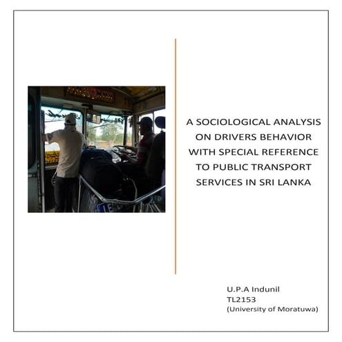 Behaviour of bus drivers in sri lankan society | PDF