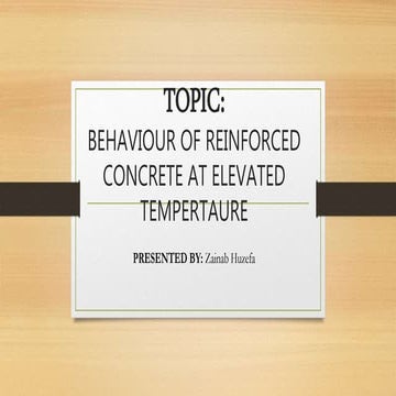 behaviour of reinforced concrete at elevated temp.ppsx