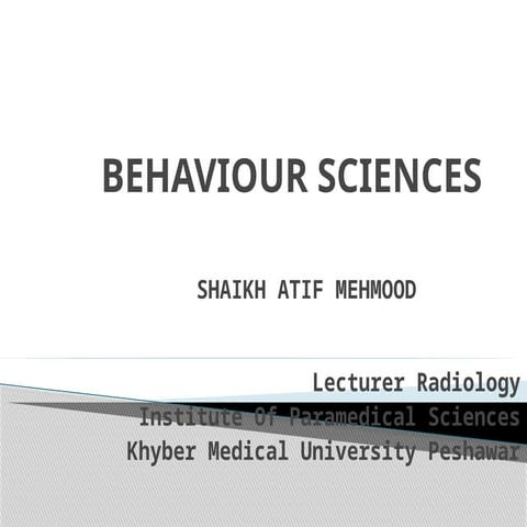 BEHAVIOUR SCIENCES (193).pptxAnesthesias | PPTX