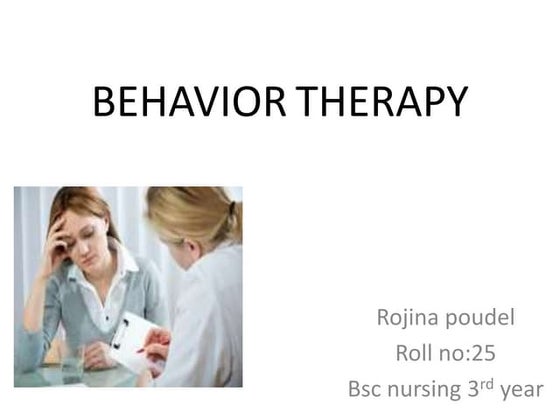 Cognitive Behavioral Therapy (CBT) | PPT