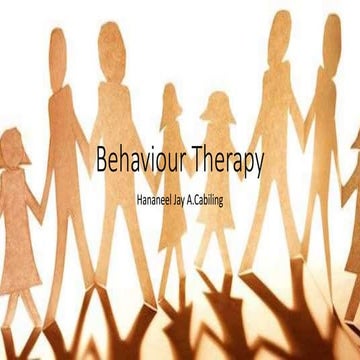 Behaviour therapy | PPTX