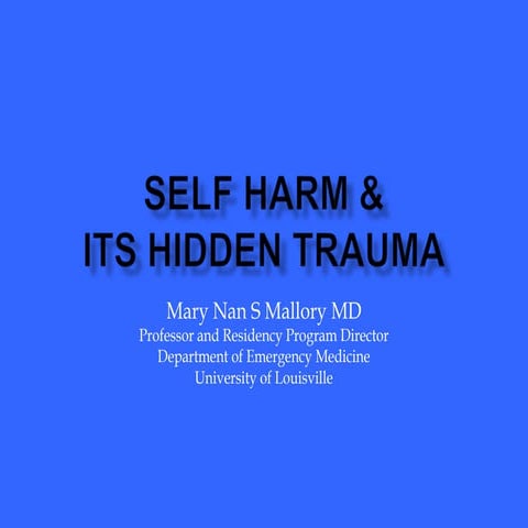 Day 2 | CME- Trauma Symposium | Beh health issues to self inflicted ...