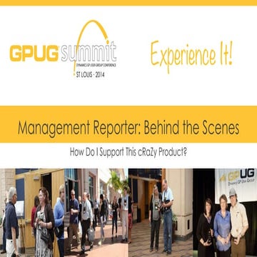Behind the Scenes with Dynamics GP Management Reporter | PPTX