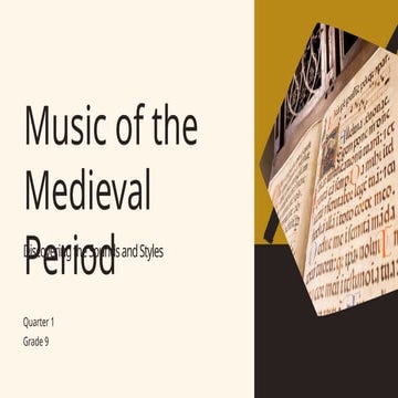 Lesson about Medieval Period and its characteristics | PPTX