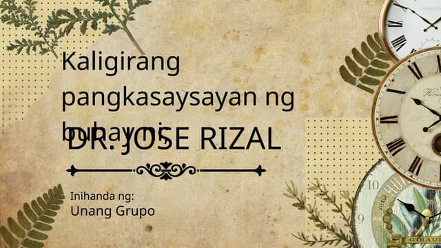 Angkan ni dr. jose p.rizal | PPTX