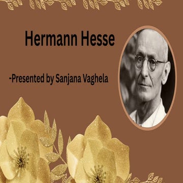 Introduction to Hermann Hesse (1877-1962) | PDF
