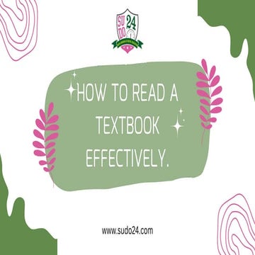 how to read a textbook effectively | PDF | Educational Assessment ...