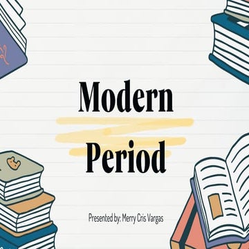 Modern Period | PDF | Poetry | Books and Literature