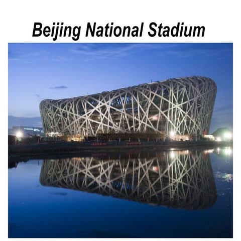 China Beijing Olympics Beijing National Stadium | PPT