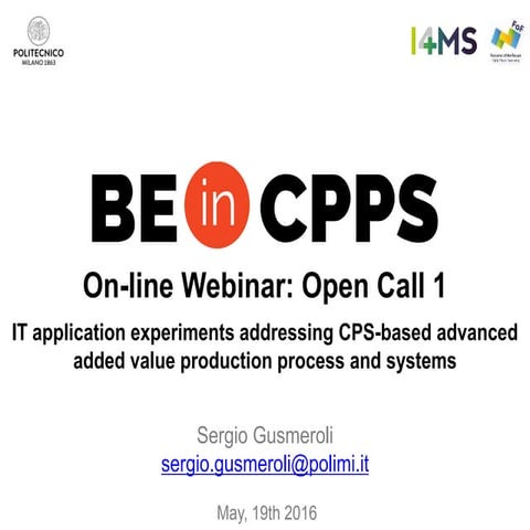 BEinCPPS Webinar | PPT