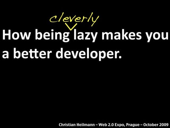 Lazy Coder's Visual Guide to RebelLabs' Developer Productivity Report 2013 | PPT