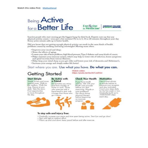 Being active for a better life.docx
