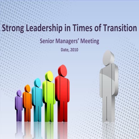 Being a leader during times of change | PPT | Business | Business and ...