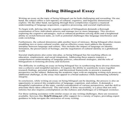 Being Bilingual Essay.pdf