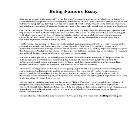 Being Famous Essay.pdf