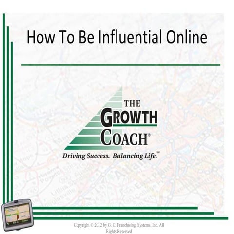 Being Influential Online | PPT