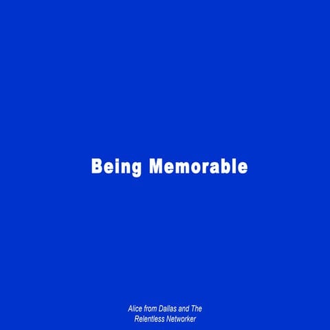 Being Memorable | PPT | Women\'s Clothing | Women\'s Fashion