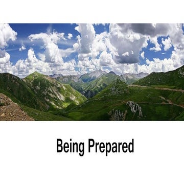 Being Prepared Poster (accessible version) | PPT